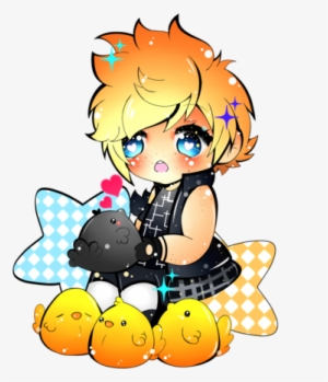 Chibi Prompto Transparent PNG - 400x446 - Free Download on NicePNG