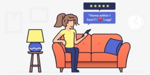 We Deliver Into Your Home - Cartoon Transparent PNG - 1224x616 - Free ...