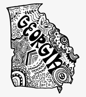 Georgia Zentangle - Illustration Transparent PNG - 3000x2000 - Free ...