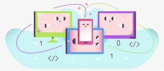 React Nativemobile Developmentpwa - Cartoon Transparent PNG - 2560x1000 ...