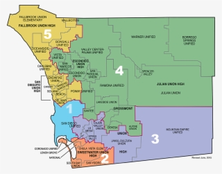 District Map Outlining Areas For Each Trustee Transparent PNG ...