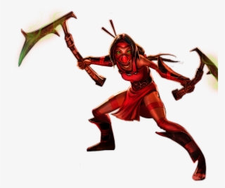 Akali Crimson Skin Splashart Old Png Image Transparent PNG - 837x700 ...