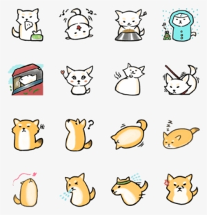 Watercolor-shiba Hangi And Mili Daily - Cartoon Transparent PNG ...