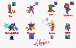 Terraria Multiplayer Br - Cartoon Transparent PNG - 800x468 - Free ...